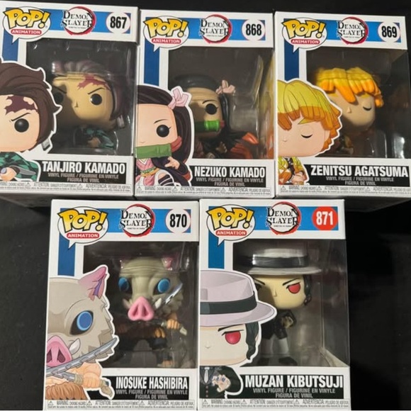 Funko | Toys | Demon Slayer Funko Pop Vinyl Figures Set | Poshmark